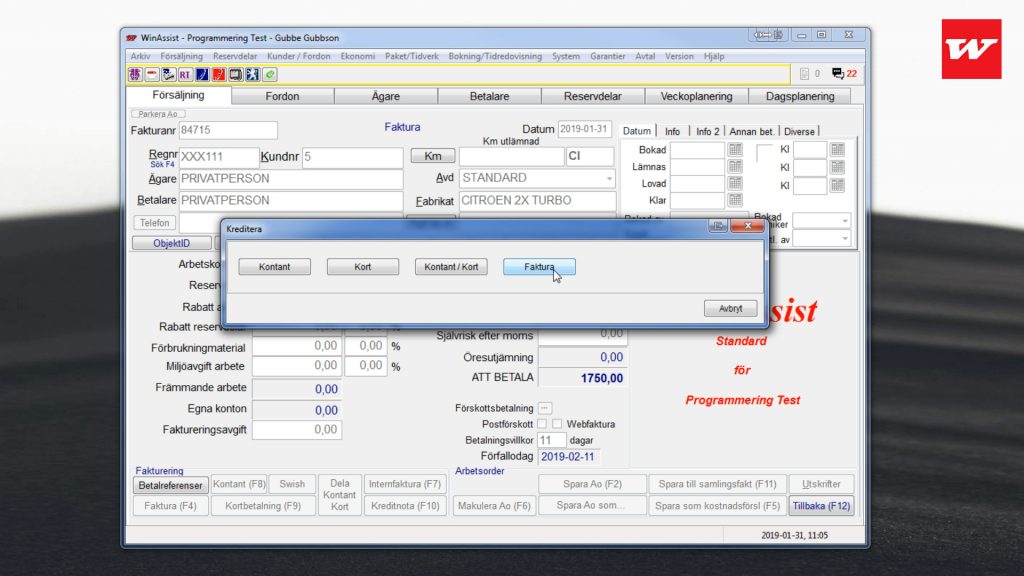 Skärmbild video | Winassist